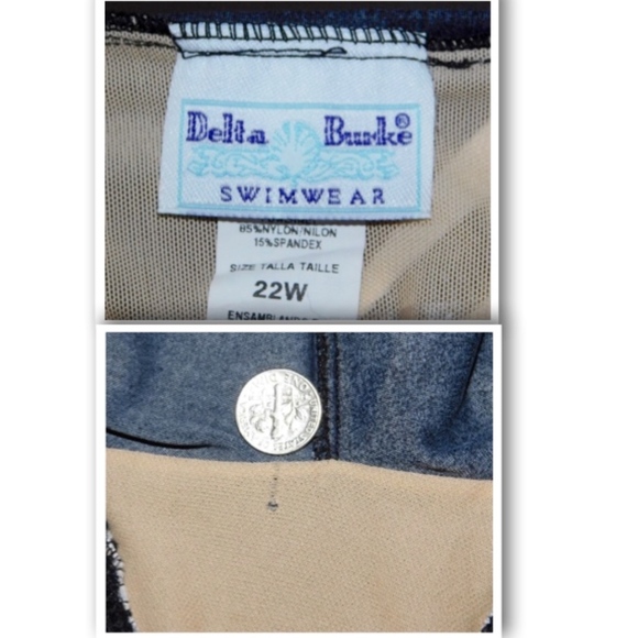 Delta Burke | Swim | Delta Burke Swimwear Blackwhite Pc Swimsuit | Poshmark